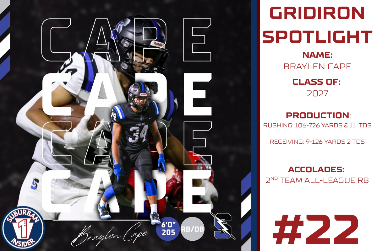 Suburban One Insider- Gridiron Spotlight: Braylen Cape 2027 - Suburban One Insider - 2025-07-14